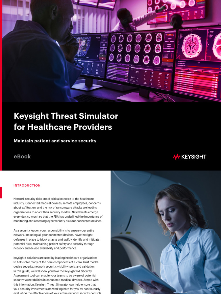 Keysight Threat Simulator For Healthcare Providers | PDF | Security ...