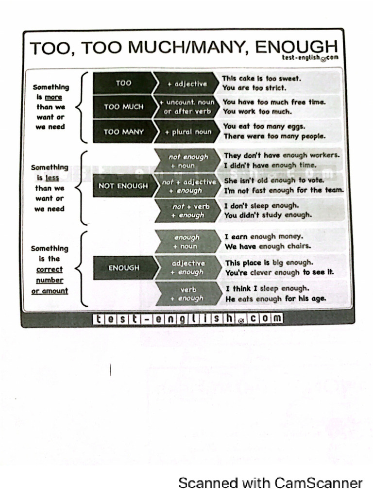 How To Use Much Many | PDF