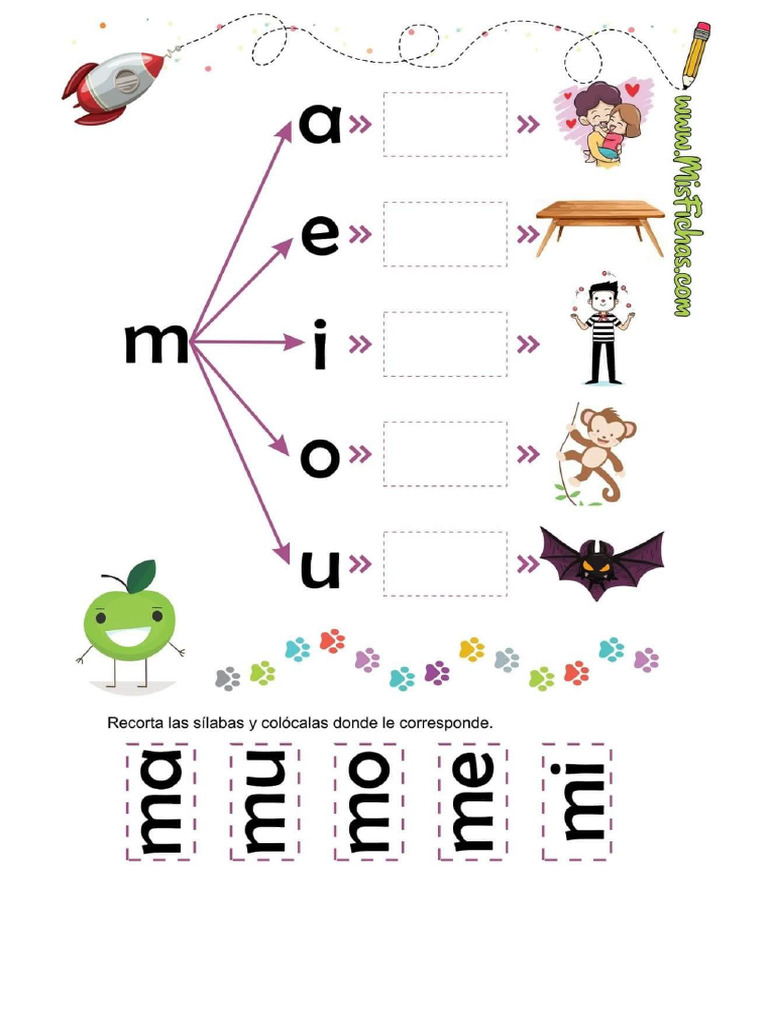 Actividades fonema ma me mi mo mu | PDF