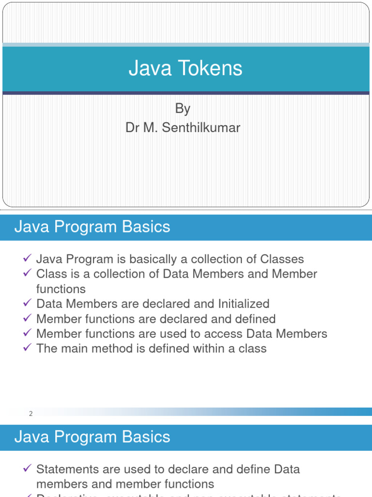 15-33B - Core - Java Programming-Java Tokens | PDF | Letter Case ... 15-33B - Core - Java Programming-Java Tokens | PDF | Letter Case ...