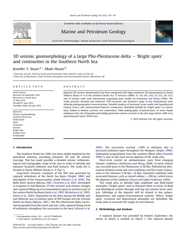 Stuart, J. 3D Seismic Geomorphology of A Large Plio-Pleistocene Delta ...