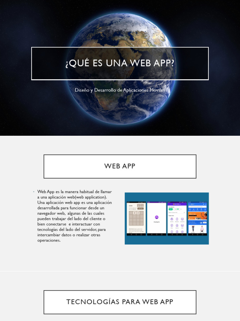 Que Es Una Web App | PDF | Software de la aplicacion | Red mundial