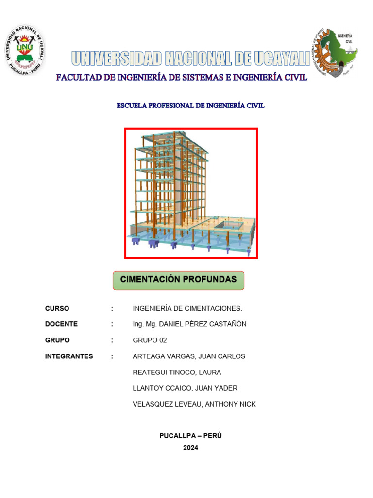 CIMENTACIONES PROFUNDA | PDF | Fundación (Ingeniería) | Fundación profunda