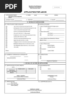 CS Form No. 6 Revised 2020 Application For Leave Fillable Final2021 | PDF | Parental Leave ...