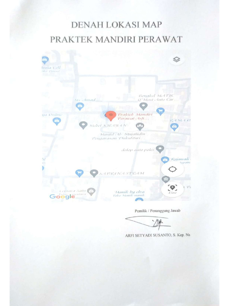 Denah Map Lokasi | PDF