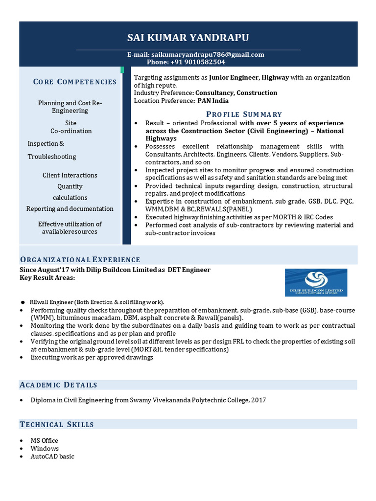 Sai Resume | PDF | Engineering