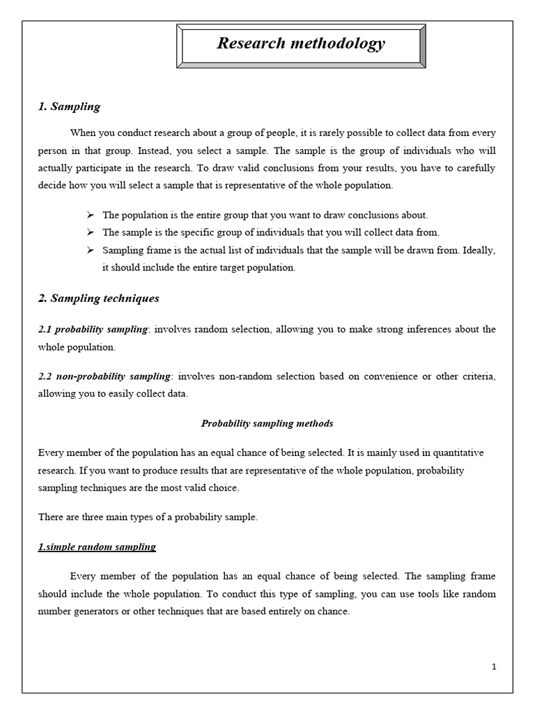 Sampling | PDF | Sampling (Statistics) | Randomness Sampling | PDF | Sampling (Statistics) | Randomness