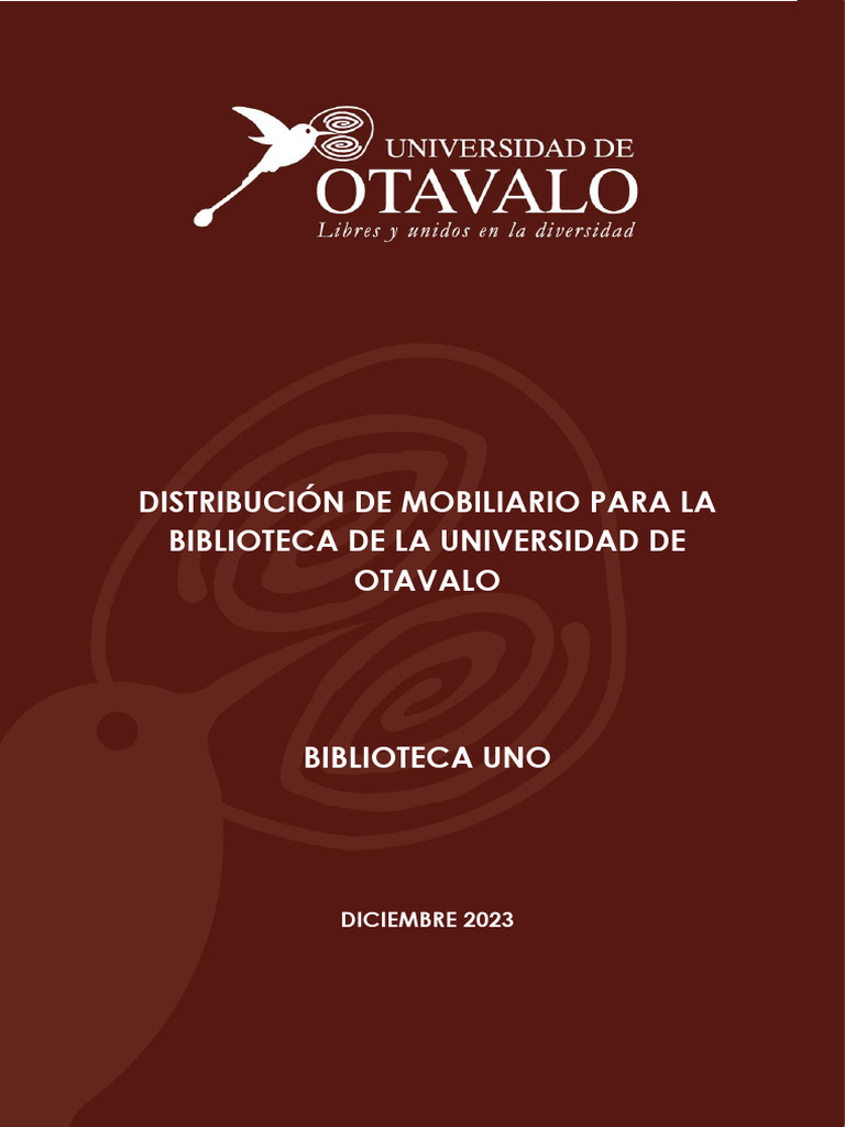 Informe de Distribución de Moviliario para La Biblioteca | PDF | Factores humanos y ergonomía ...