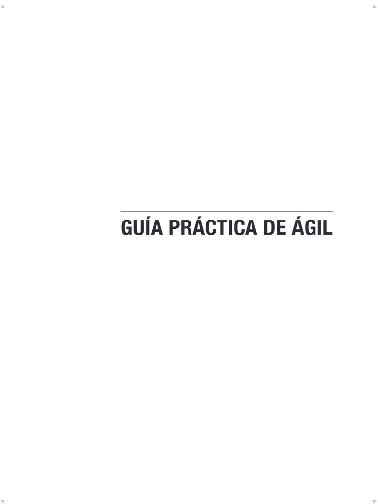 GUÍA PRÁCTICA DE ÁGIL - PDF | PDF