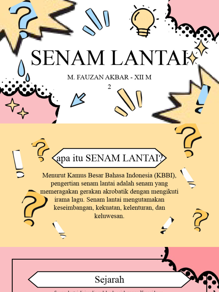 SENAM LANTAI Presentation | PDF