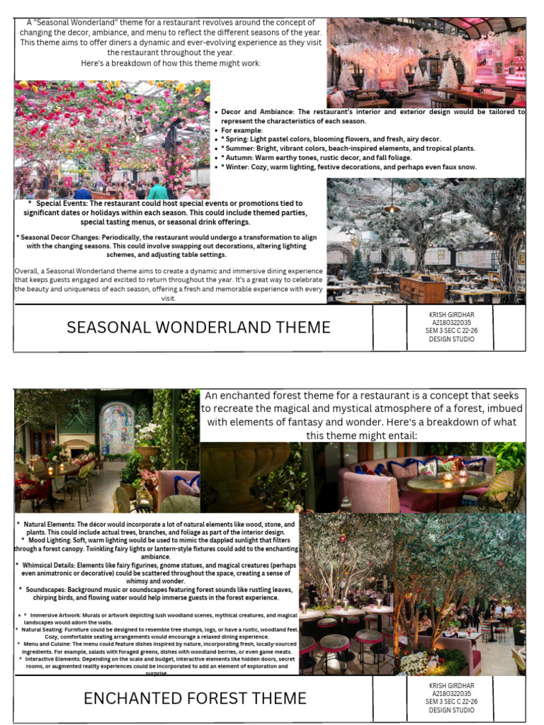 Themes | PDF | Restaurants | Menu