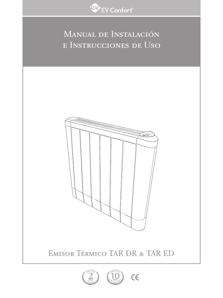 Manual EV Confort TAR DR | PDF