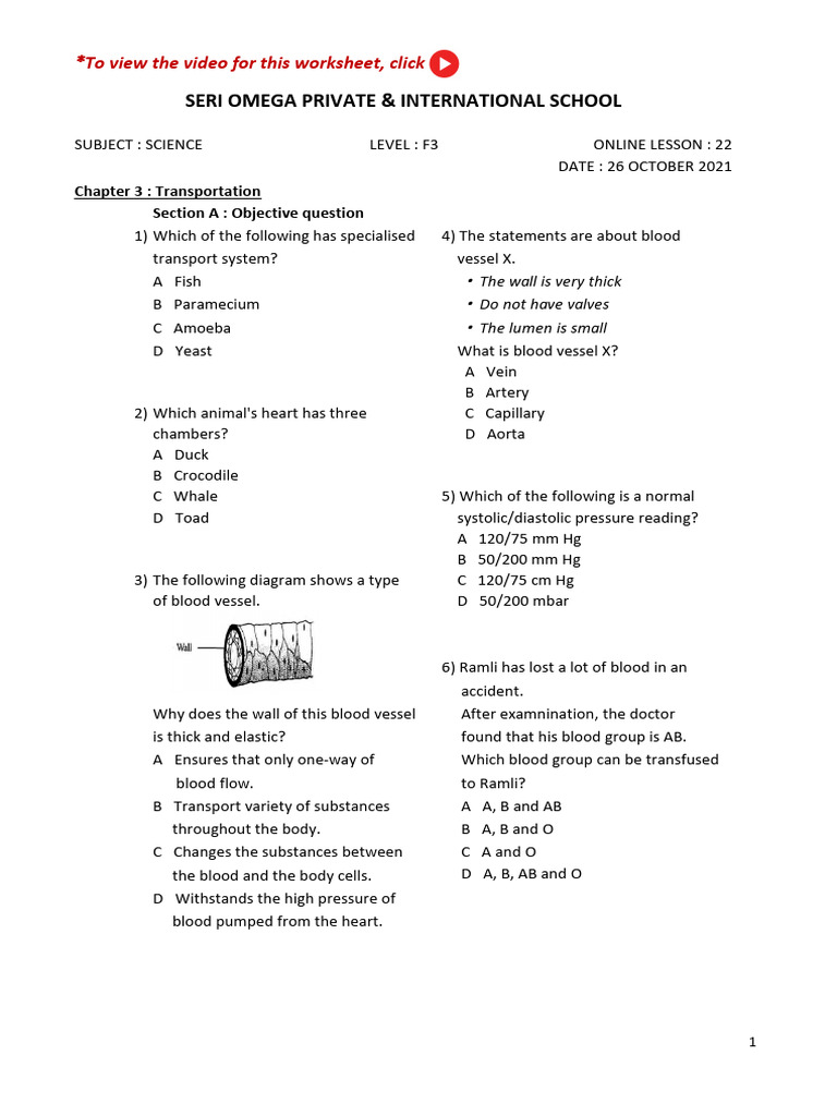 F3 Science Online Lesson 22 | PDF