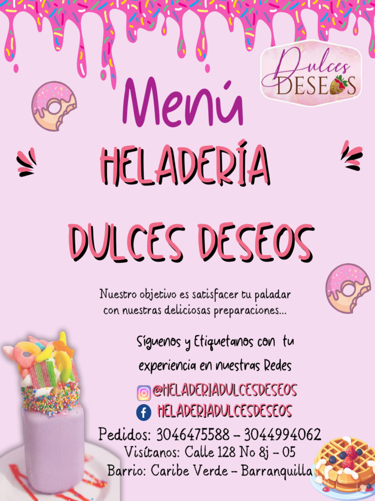 Menú Dulces Deseos 2024 - 20240114 - 152224 - 0000 | PDF