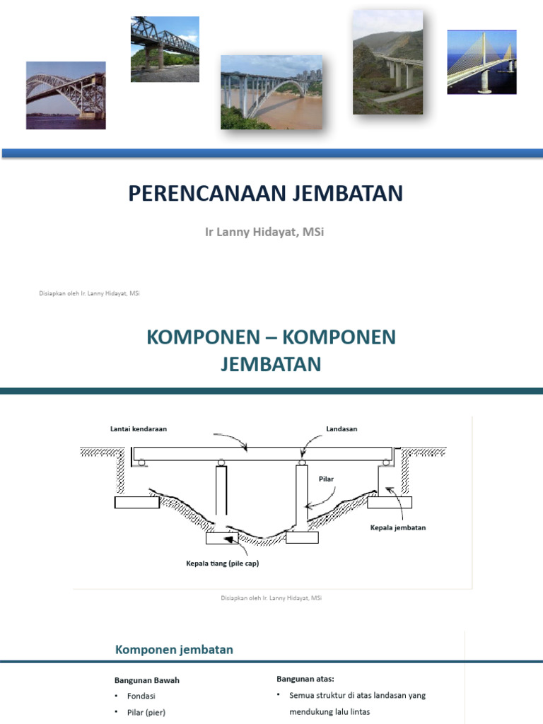 Perencanaan Jembatan SKA Palembang Diklat | PDF