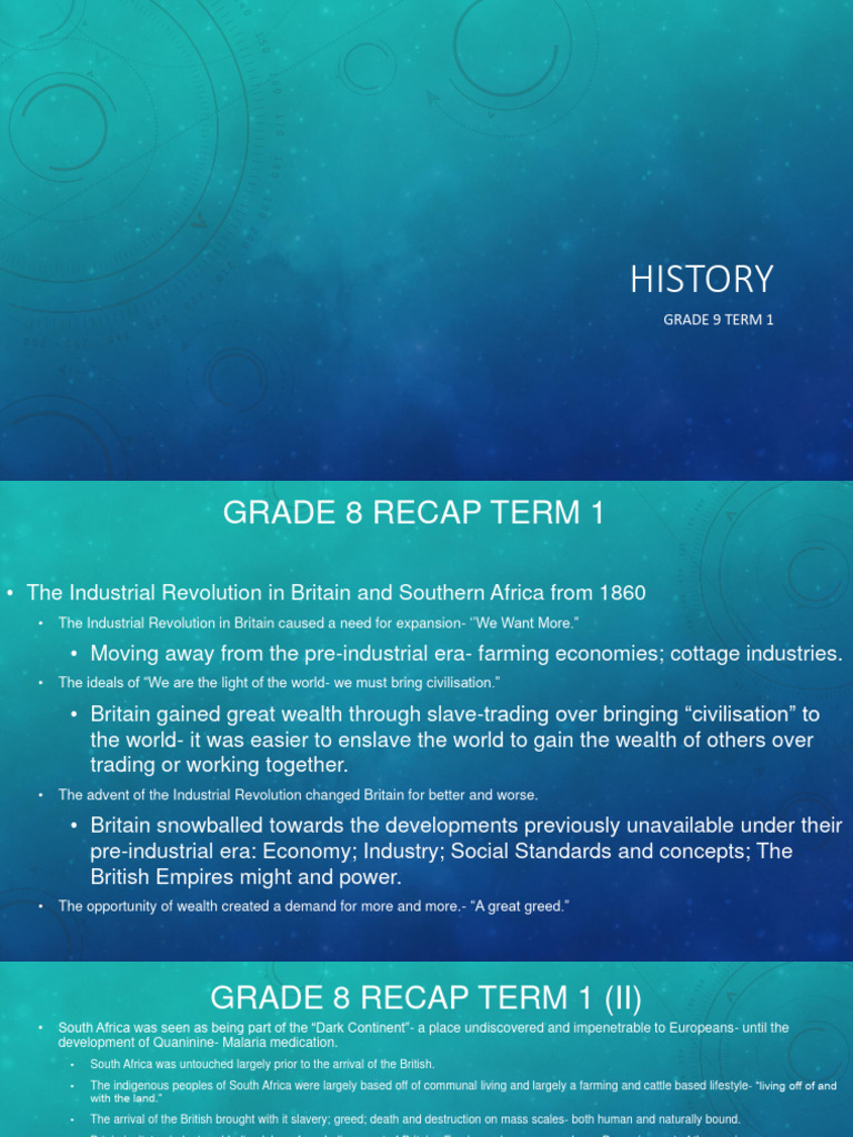 2020 History PPT Grade 9 Term 1 | Download Free PDF | Weimar Republic ...