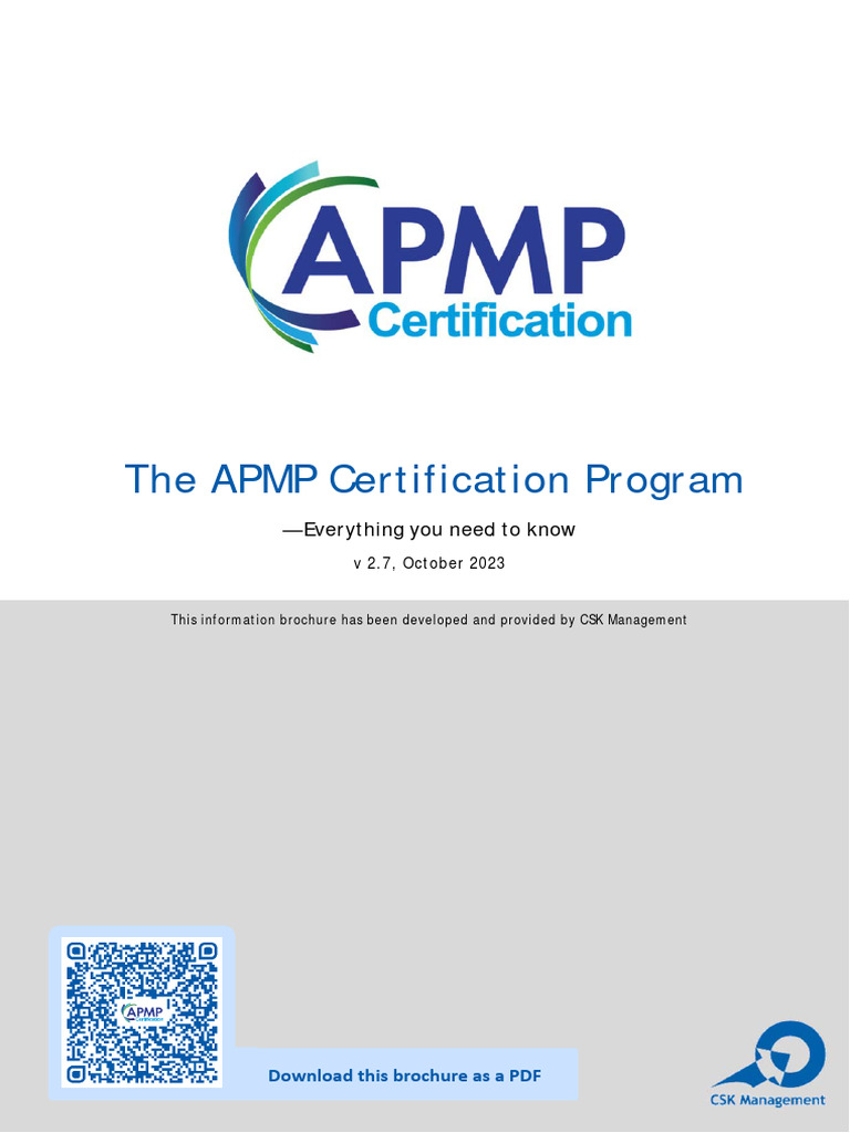 APMP Certification Overview EN | Download Free PDF | Certification | Recruitment