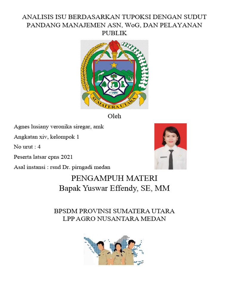 ANALISIS ISU BERDASARKAN TUPOKSI DENGAN SUDUT PANDANG MANAJEMEN ASN | PDF