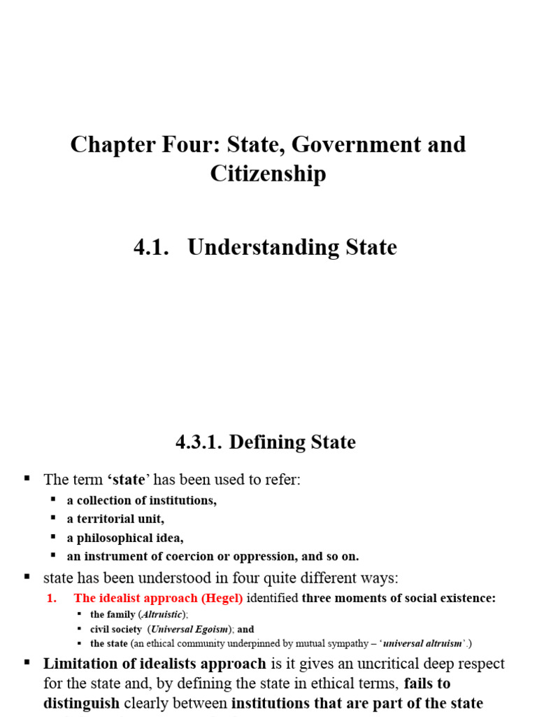 State, Government and Citizenship | PDF | State (Polity) | Citizenship