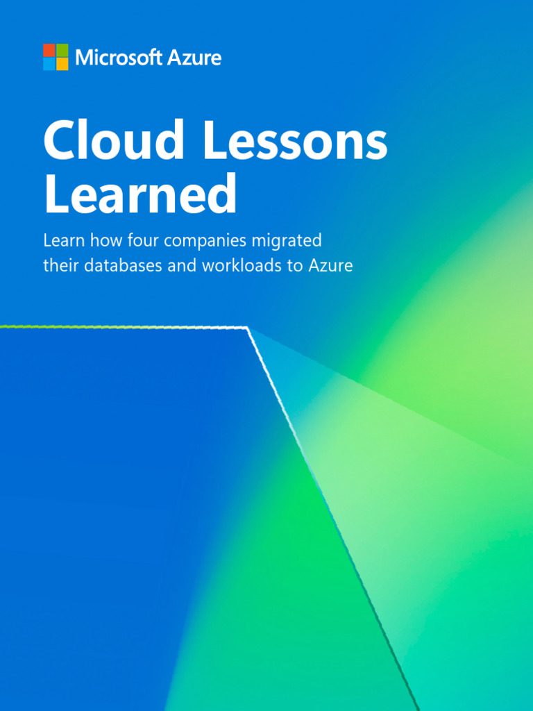 Microsoft Cloud Lessons Learned | PDF | Cloud Computing | Microsoft Azure