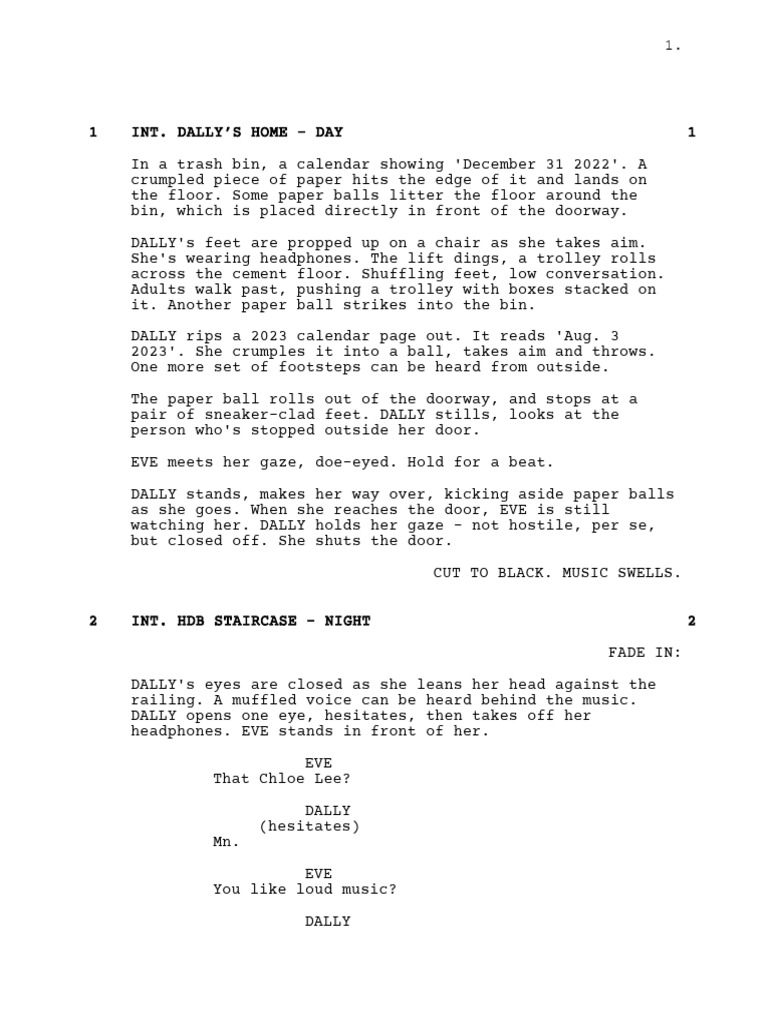 Dally & Eve Draft 4 | PDF