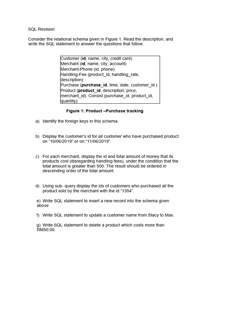 SQL Revision - 2 | PDF | Business