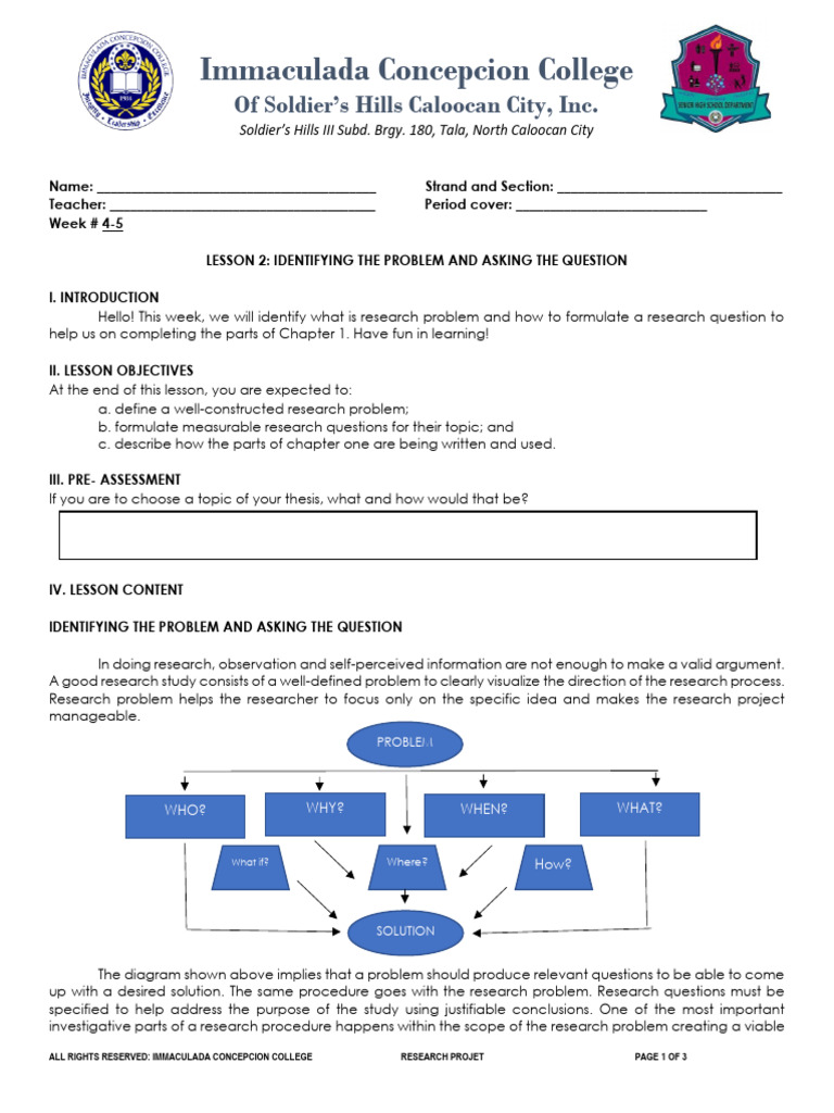 Weeks 4-5 Lesson | PDF | Question | Cognitive Science