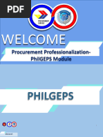 Philgeps Presentation | PDF | Business | Finance & Money Management