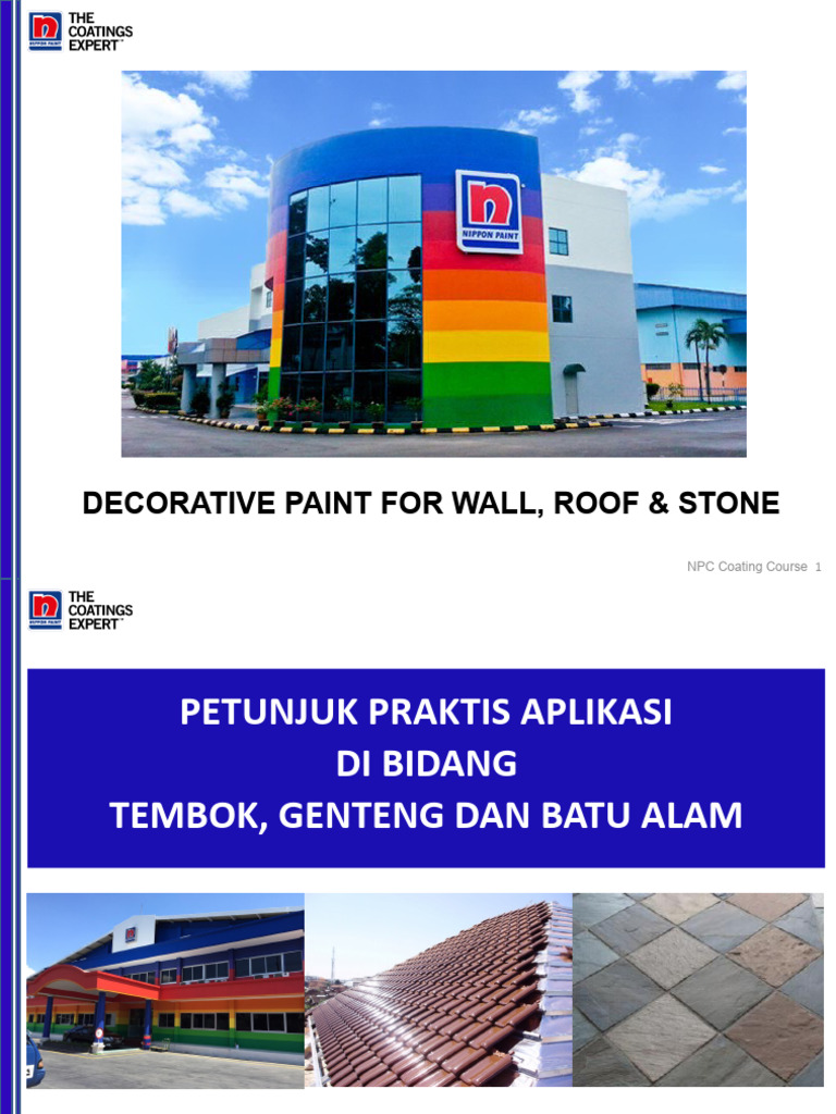 Modul 1 - Cat Tembok, Genteng, Batu | PDF