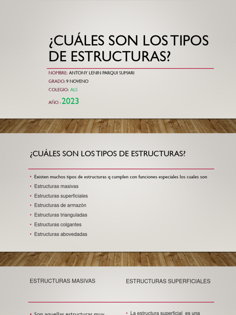 Cuáles Son Los Tipos de Estructuras | PDF