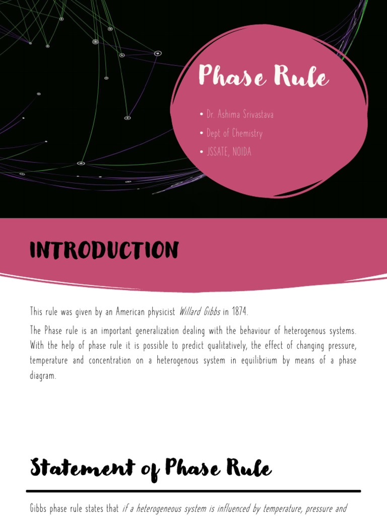 Phase rule | PDF | Phase Rule | Phase (Matter)