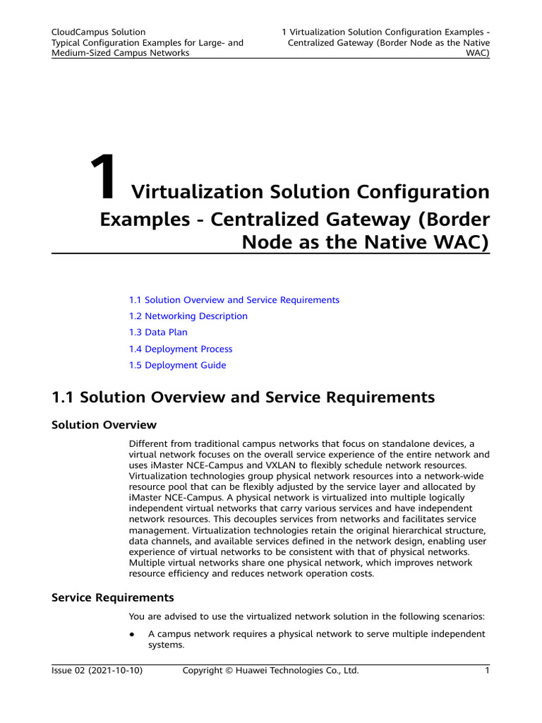 01-01 Virtualization Solution Configuration Examples - Centralized ...