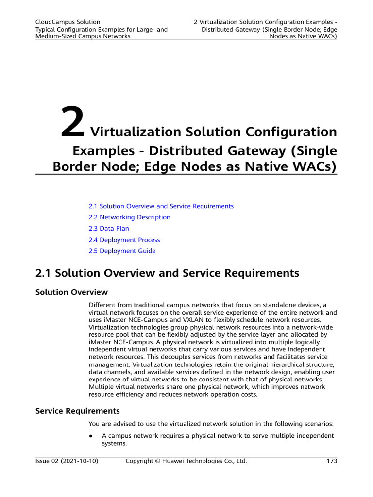 01-02 Virtualization Solution Configuration Examples - Distributed Gateway (Single Border Node ...