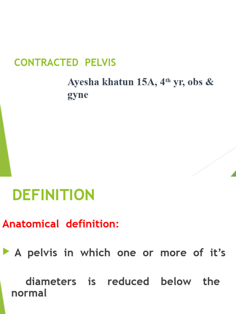 Ayesha Khatun 15a, 4th Yr Contracted-Pelvis | PDF | Pelvis | Maternal ...