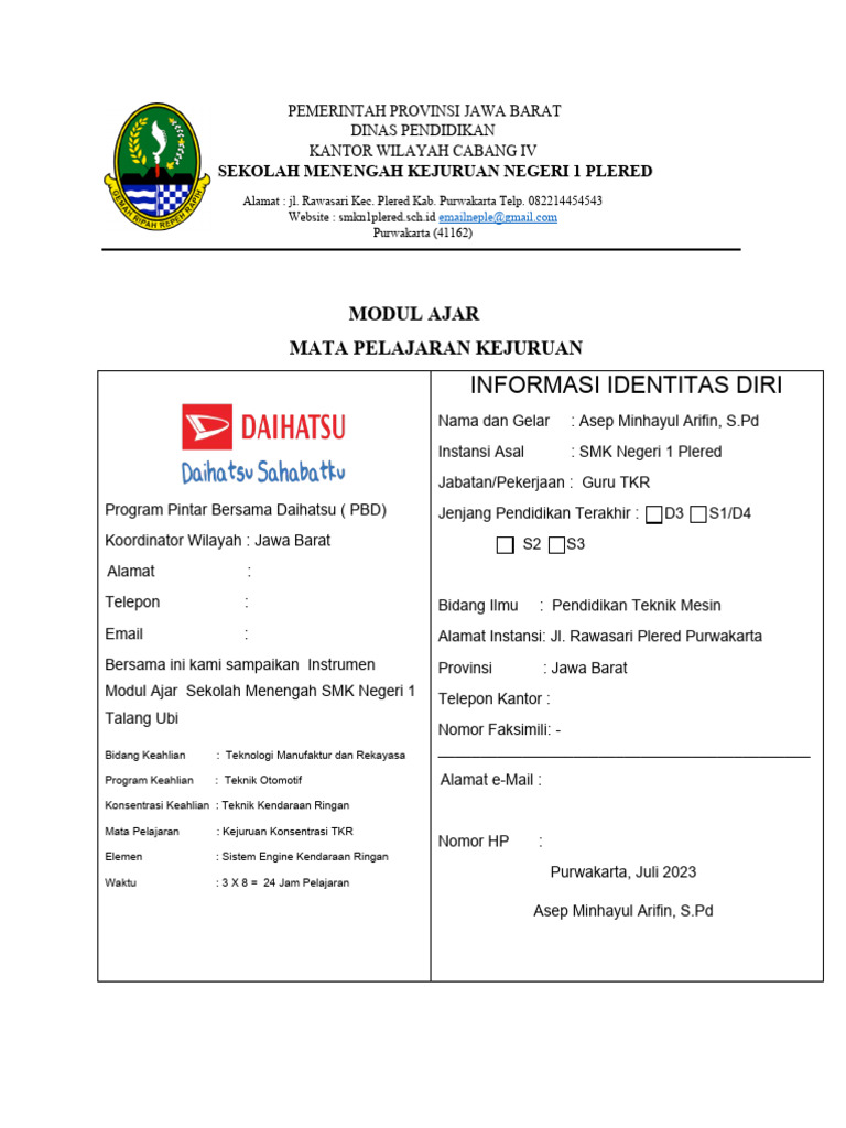 CP Atp Dan TP TKR | PDF
