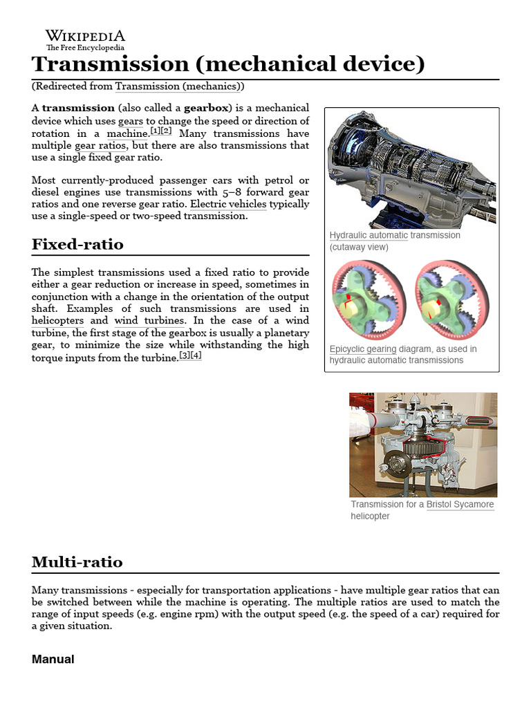 Transmission | PDF