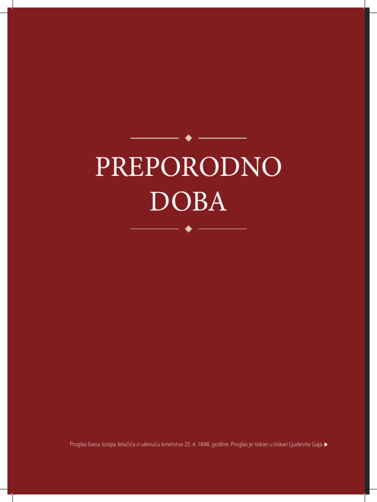 Regan, Preporodno Doba, Povijest Grada Zagreba 1. | PDF