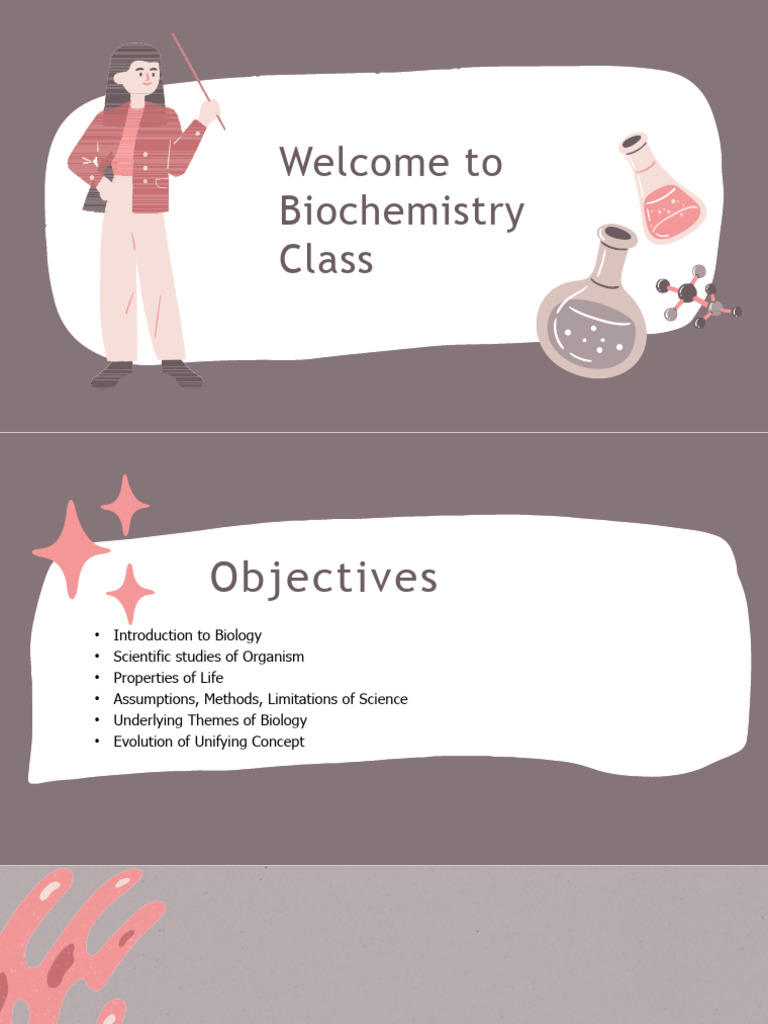 Welcome To Biochemistry Class | PDF | Organisms | Biology