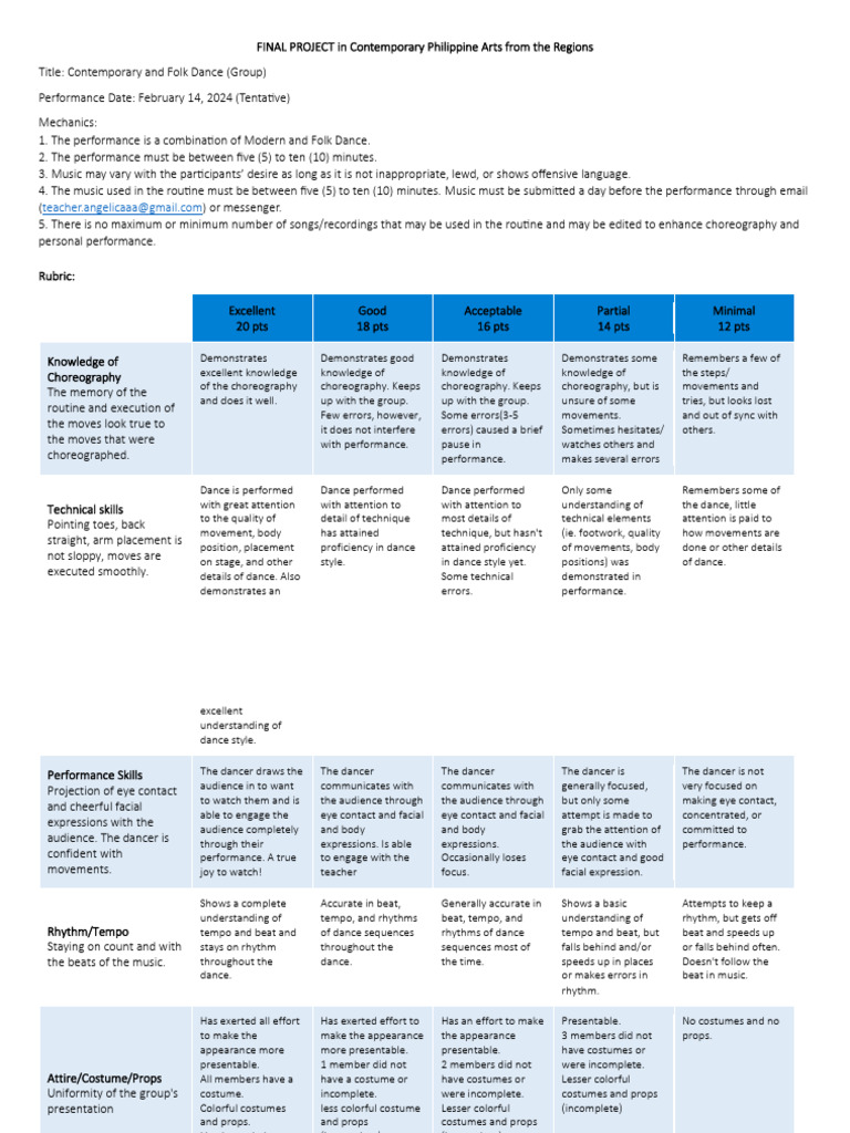 FINAL PROJECT in Contemporary Philippine Arts From The Regions | PDF ...