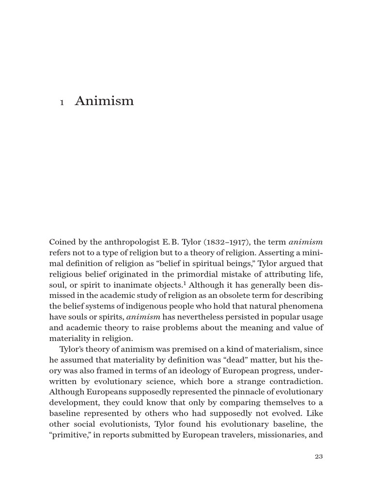 David Chidester - Animism | PDF