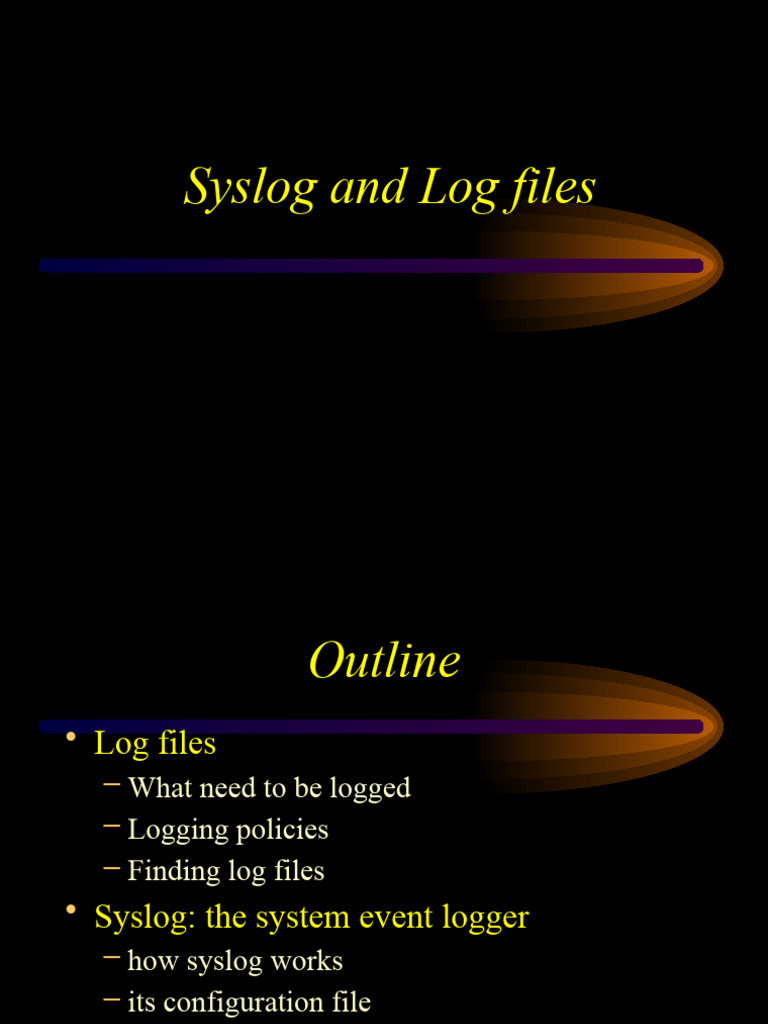 Linux Logging Pdf Computer File File Transfer Protocol 