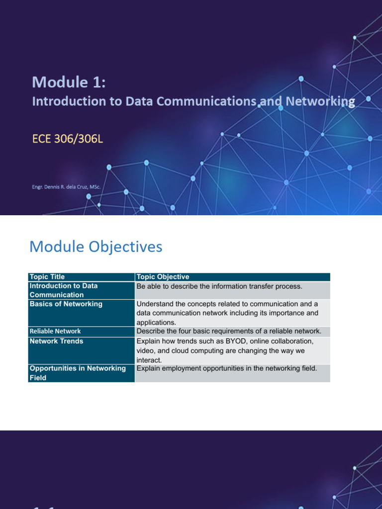 Data Comms Mod 1 Pdf Computer Network Quality Of Service