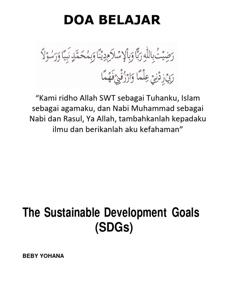 5 SDGS MDGS Ok Fix | PDF | Bisnis