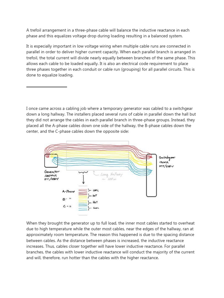 The Trefoil Formation of Low Voltage Cables | PDF