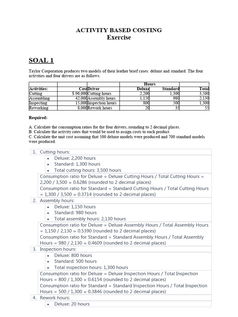 Latihan ABC ABM | Download Free PDF | Cost | Information