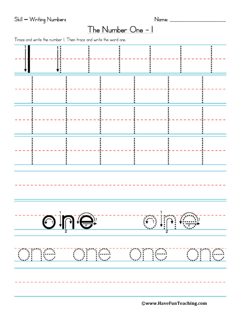 number-worksheets | PDF