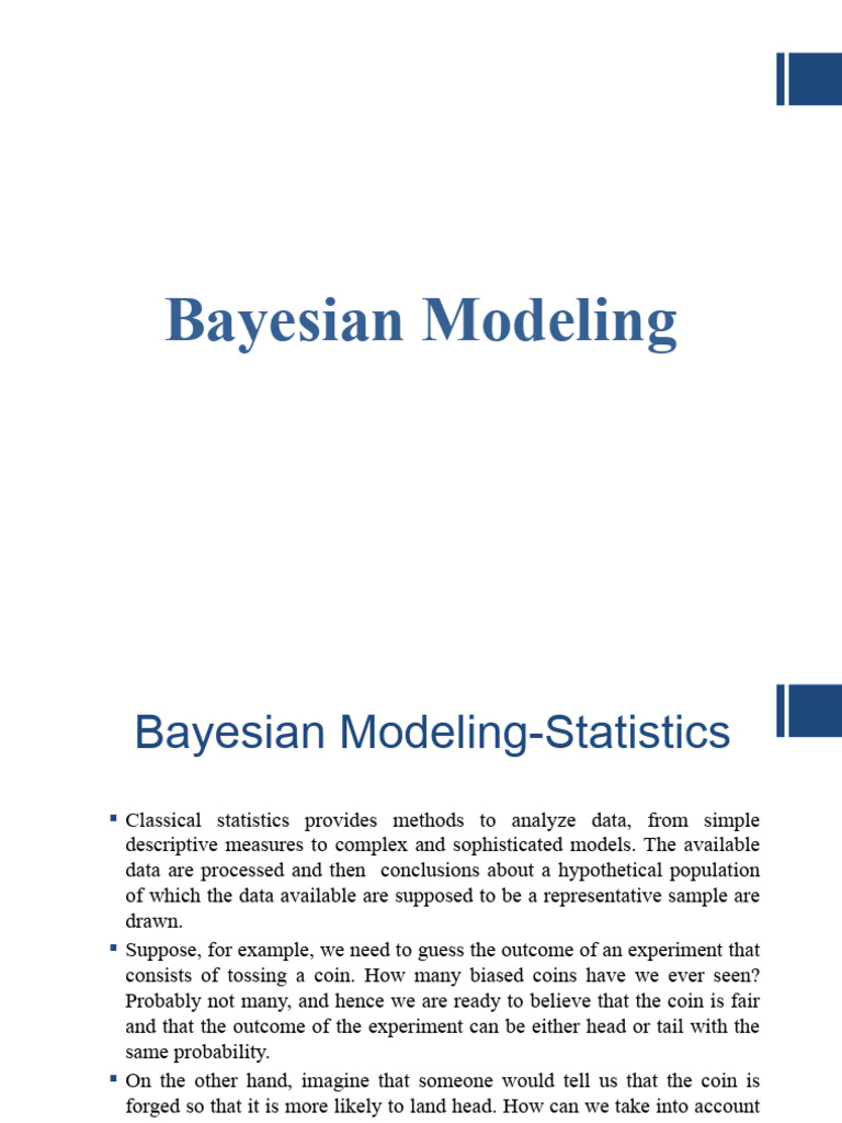 Baysian Modelling | PDF | Bayesian Inference | Statistics Baysian Modelling | PDF | Bayesian Inference | Statistics