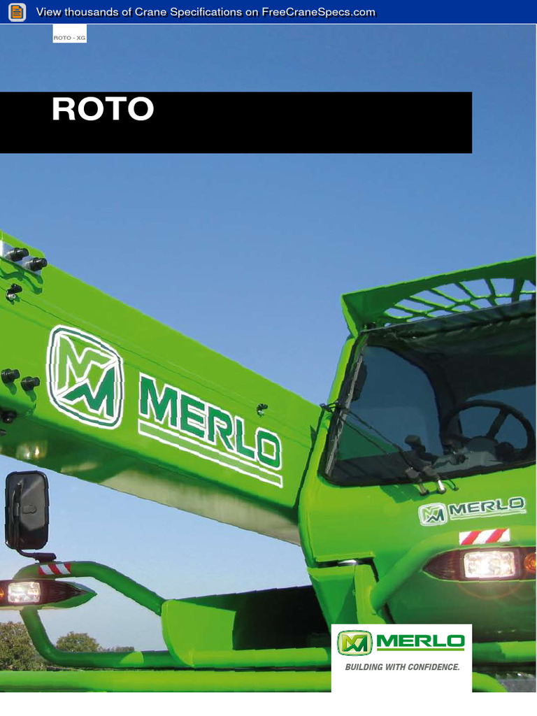 Merlo ROTO 45 21 MCSS | PDF | Crane (Machine) | Pump