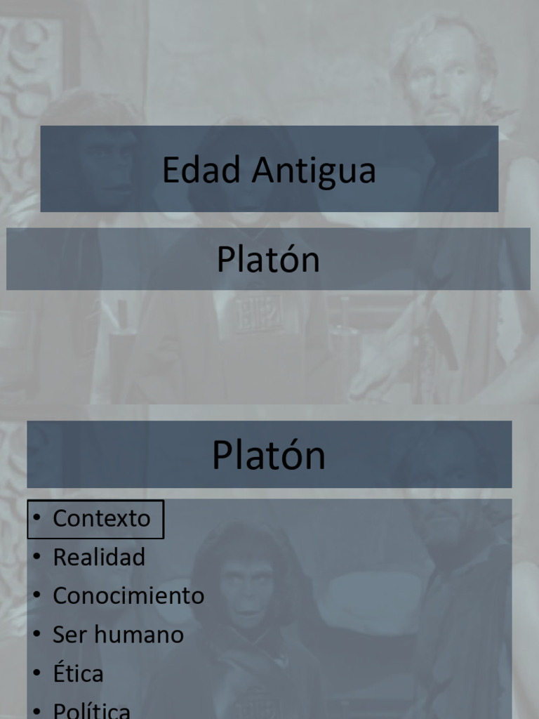 1 2 Edad Antigua Platón Pdf Platón Conocimiento