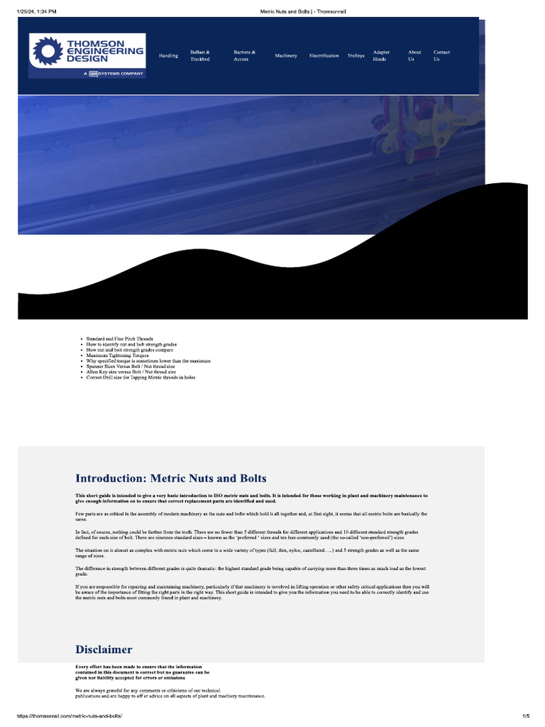 Load Carry Capacity of MS Bolts | PDF